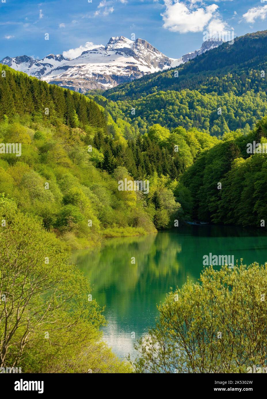 France, Pyrenees-Atlantiques, Urdos, Aspe valley, Somport pass, the ...