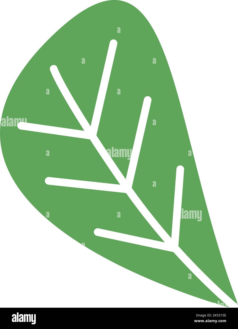 leaf plant foliage nature icon Stock Vector Image & Art - Alamy
