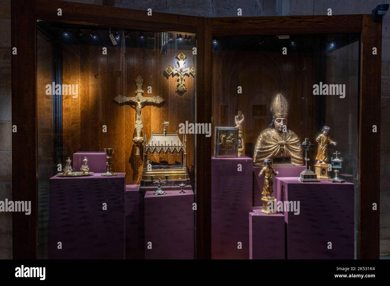 France, Loire, Montbrison, Notre Dame d'Esperance church, treasure ...