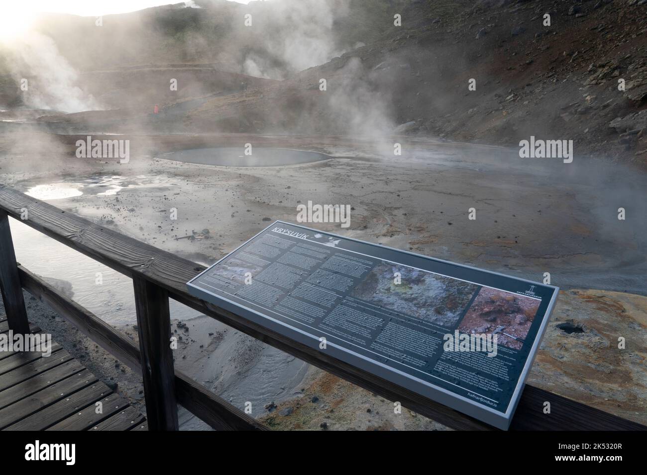 Seltun geothermal area, Krysuvik, Reykjanes peninsula, Iceland Stock ...