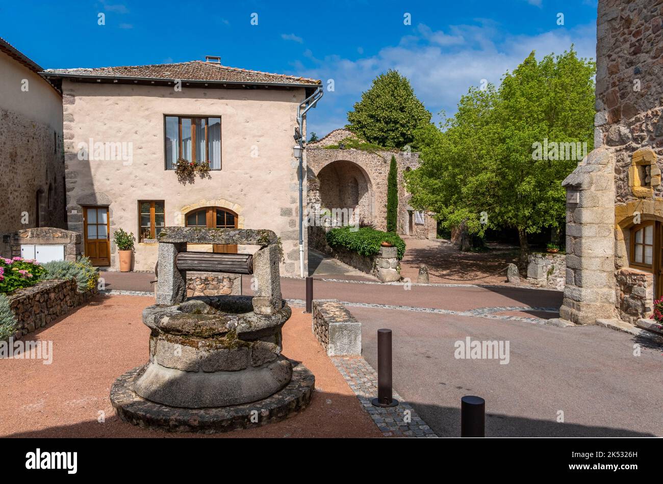 France, Loire, Le Crozet, Villages and towns of character label, chapel ...