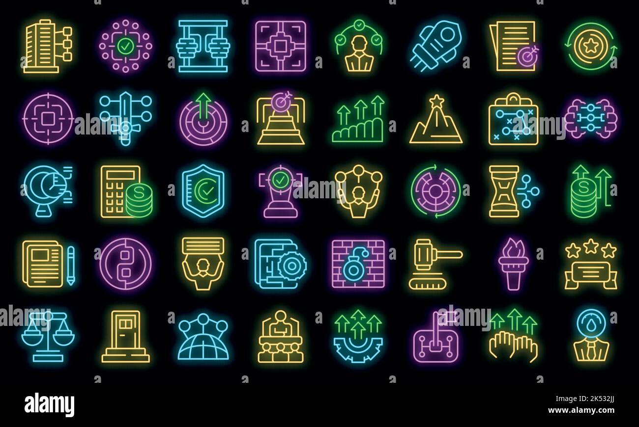 Courage icons set outline vector. Risk adventure. Life challenge vector ...