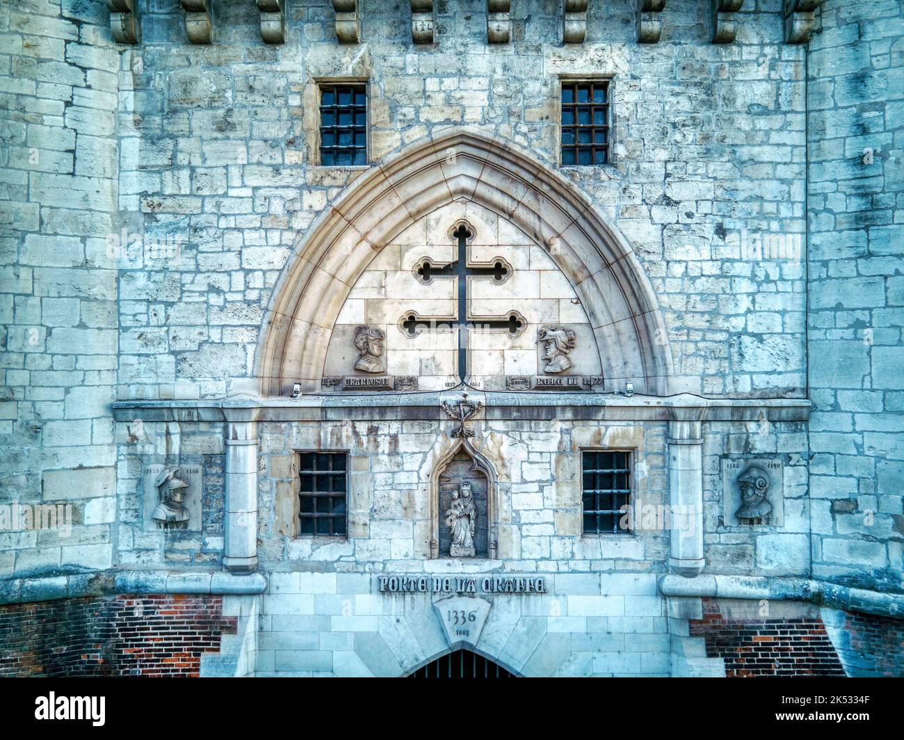France, Meurthe et Moselle, Nancy, Porte de la Craffe vestige of the ...
