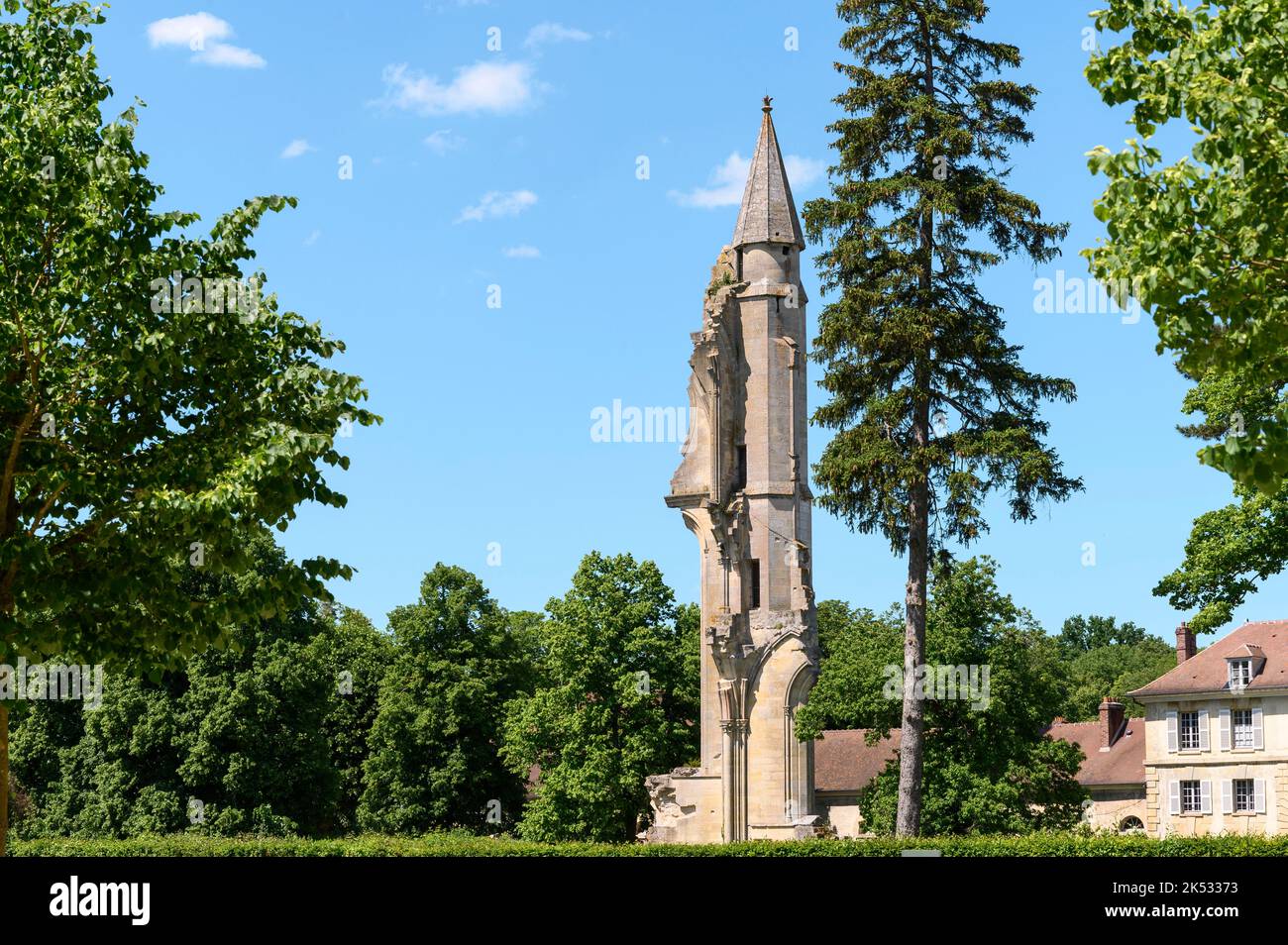 France, Val d'Oise, Asnieres sur Oise, the Cistercian abbey of ...