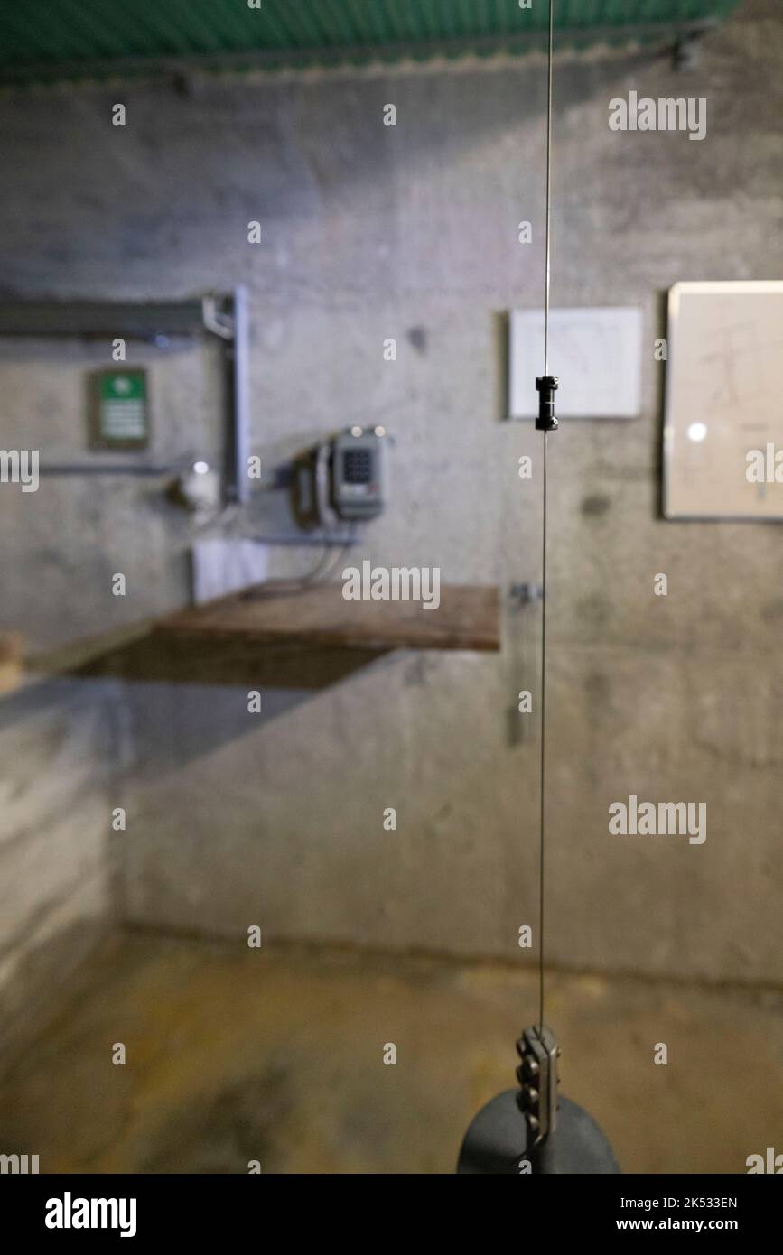 Switzerland, Canton of Valais, Finhault, Emosson dam, monitoring of the ...