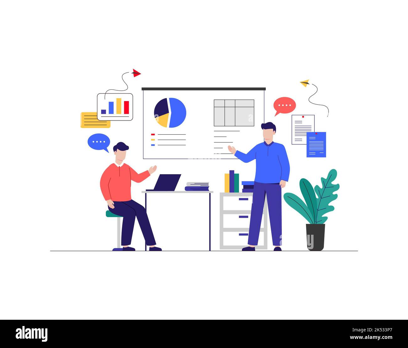 A strategy analysis presentation background Stock Photo - Alamy