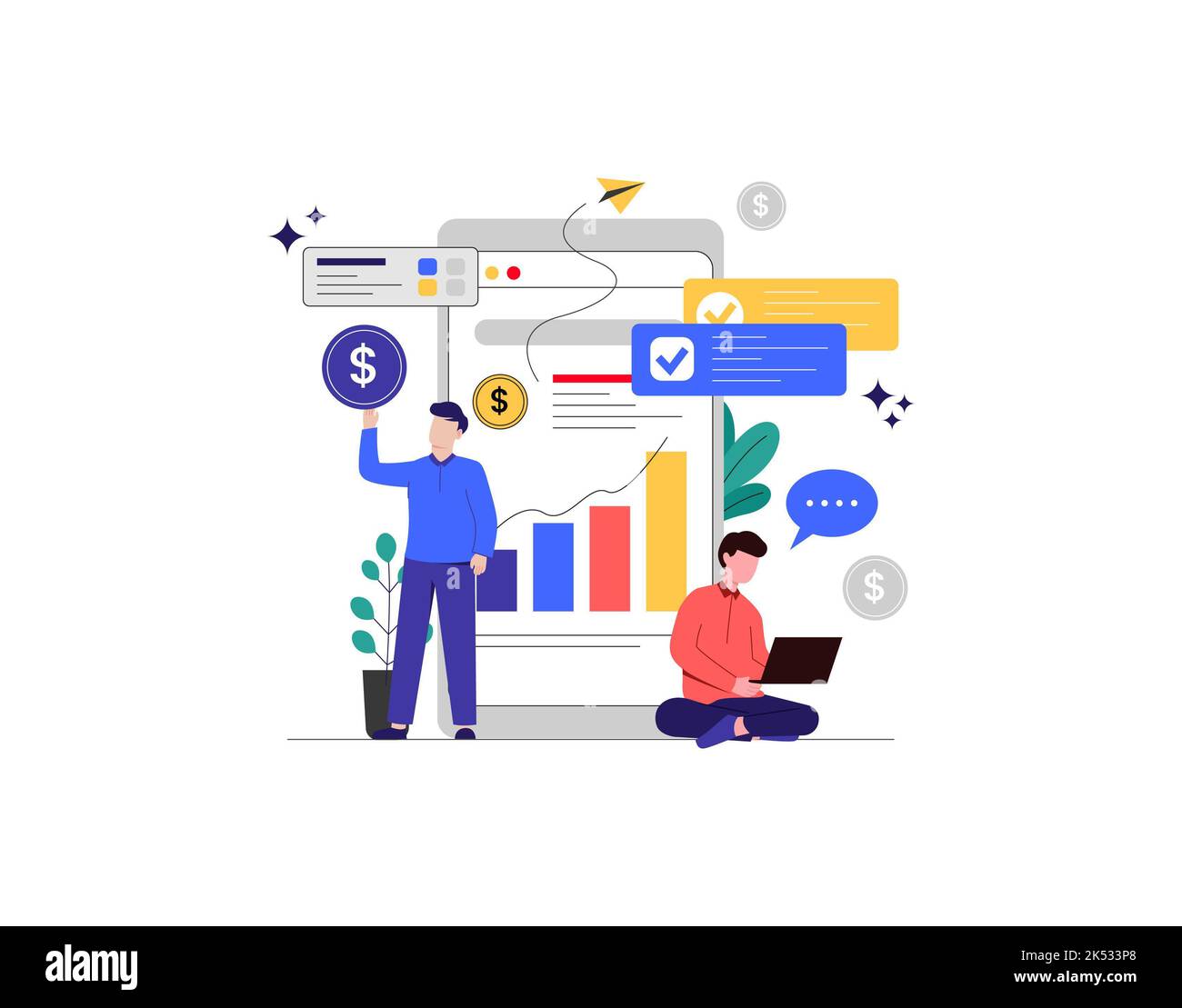 A strategy analysis presentation background Stock Photo - Alamy