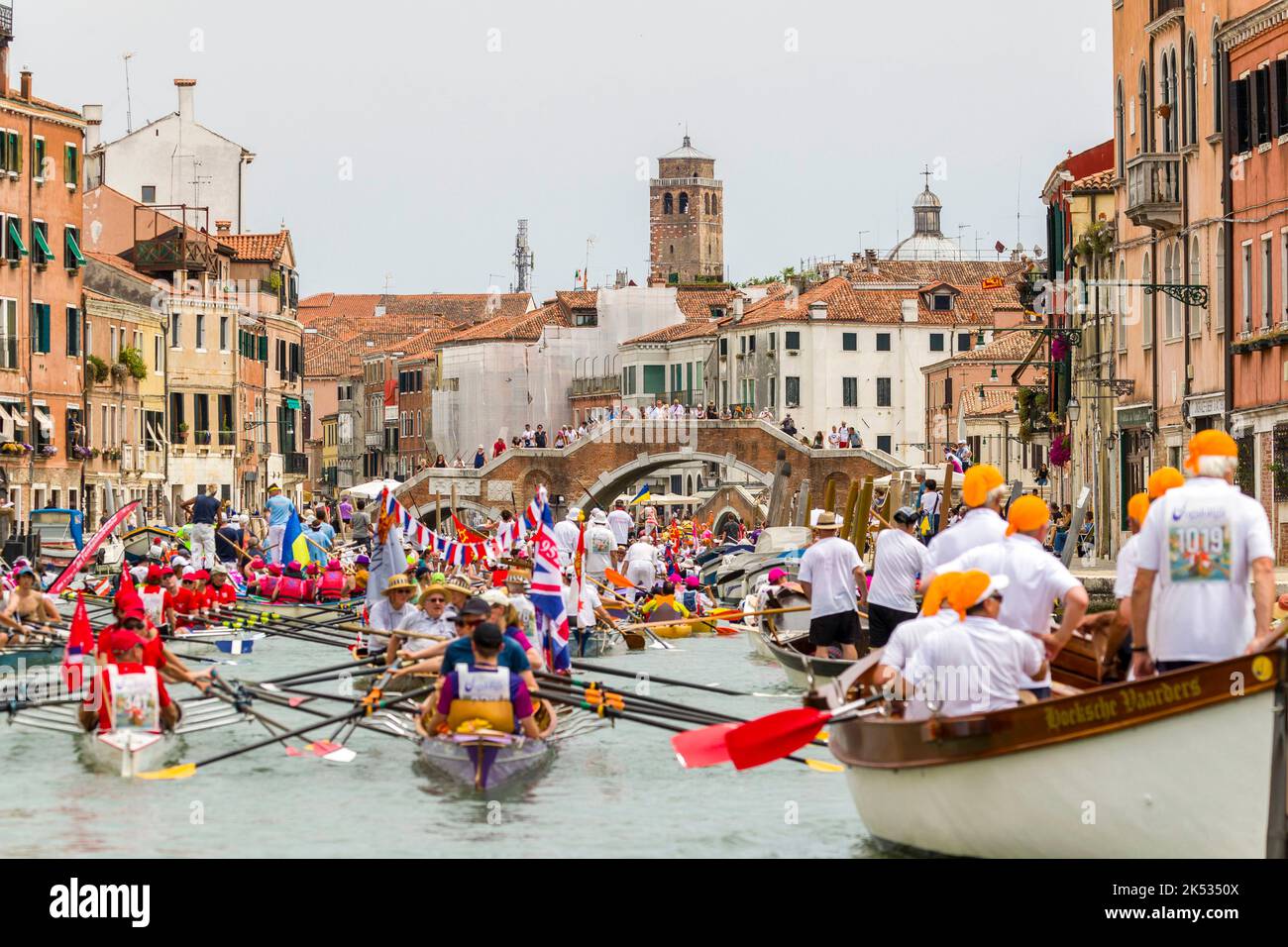 Italy, Venice, listed as World Heritage by UNESCO, La Vogalonga is a 32 ...
