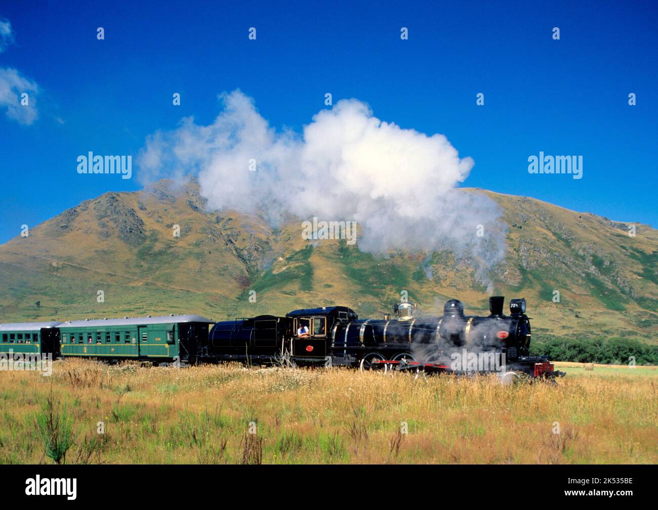 New Zealand, South Island, Otago region, Kingstown Steam Train Stock ...