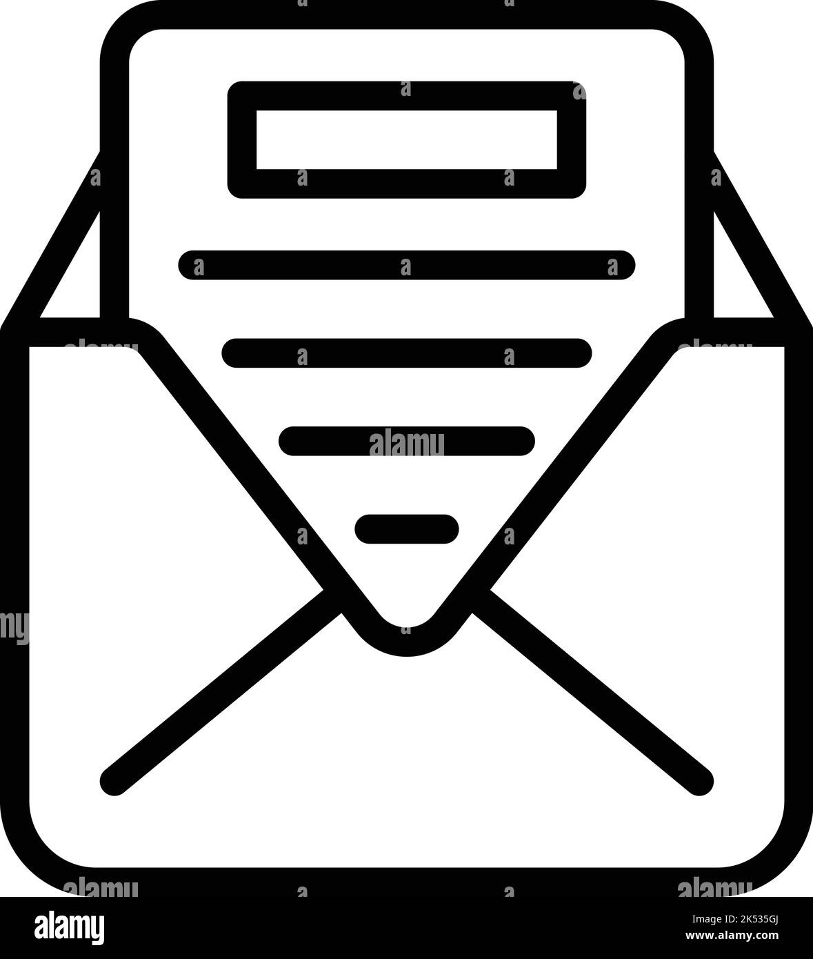 Mail advantage icon outline vector. Profit board. Critical idea Stock ...