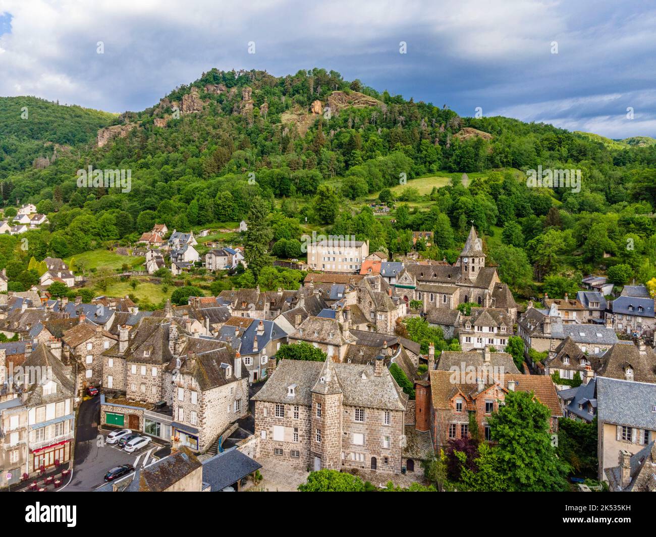 France, Cantal, Vic sur Cere, Regional natural park volcanoes of ...