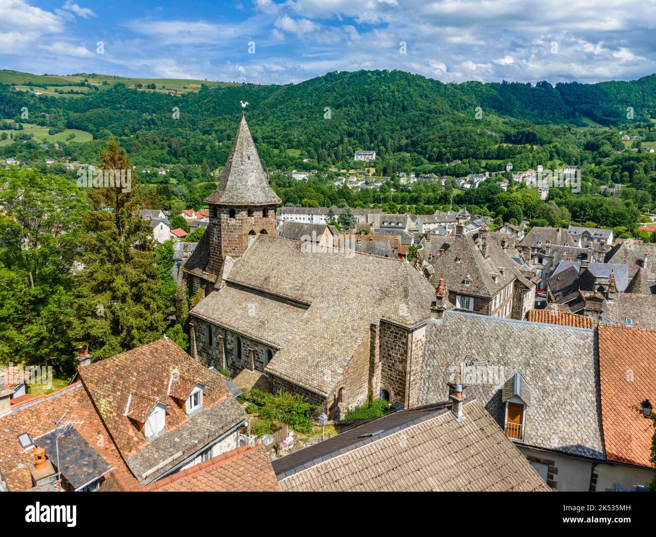 France, Cantal, Vic sur Cere, Regional natural park volcanoes of ...