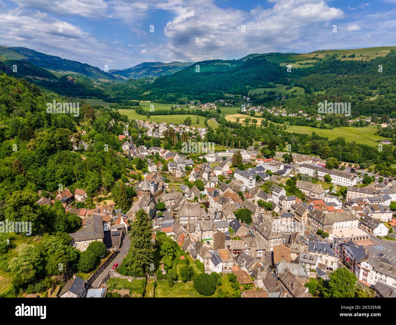 France, Cantal, Vic sur Cere, Regional natural park volcanoes of ...
