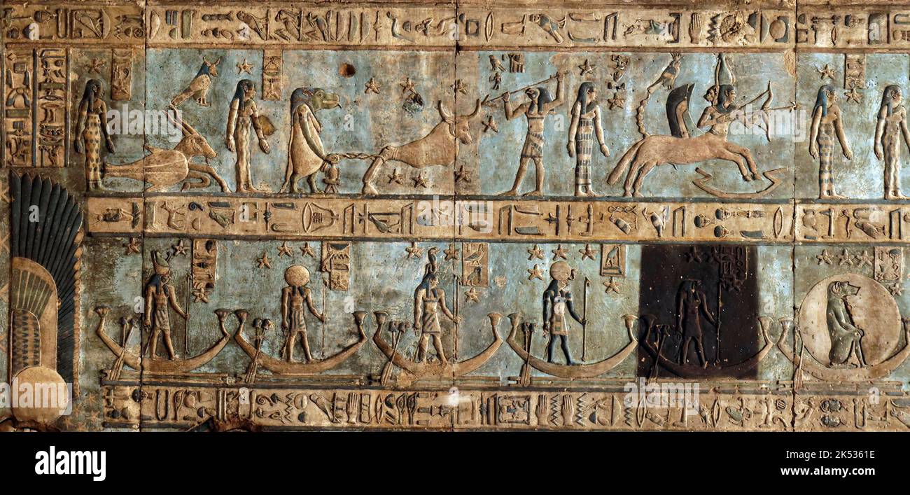 Egypt, Upper Egypt, Nile Valley, Dendara temple dedied to Goddess ...