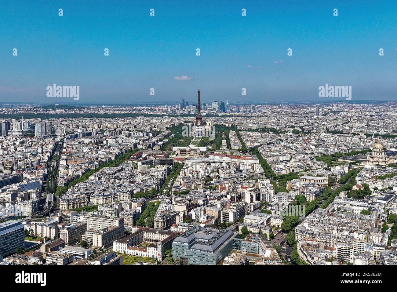 France, Paris, high view of Paris from the Panoramic Observatory of the ...
