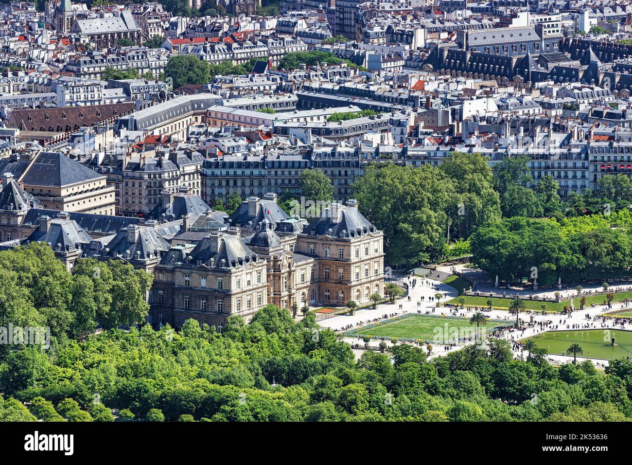 France, Paris, elevated view of Paris from the Panoramic Observatory of ...