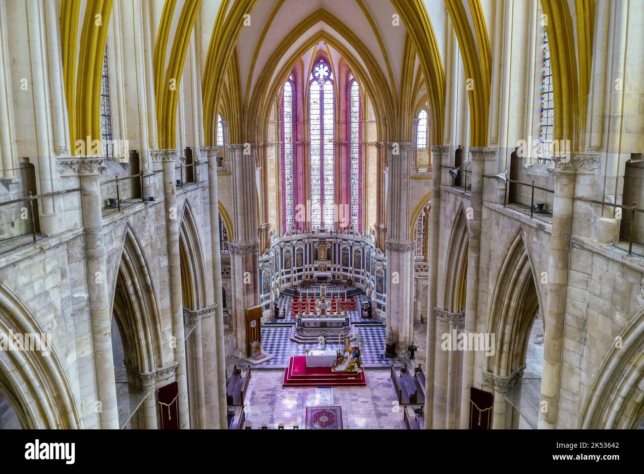 France, Meurthe-et-Moselle, Toul, interior of the Saint-Etienne de Toul ...
