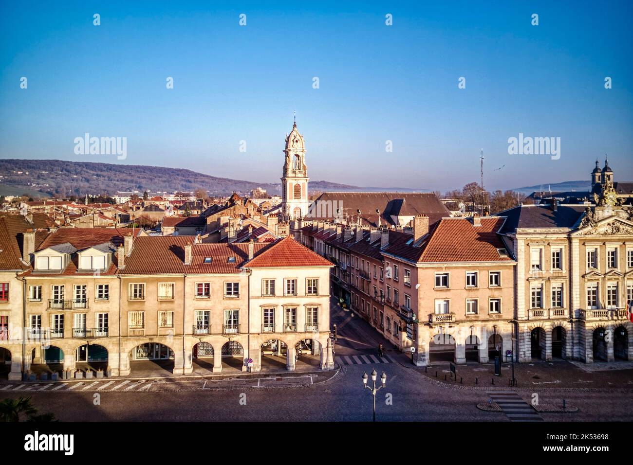 France, Meurthe et Moselle, Pont a Mousson, Saint-Laurent church from ...