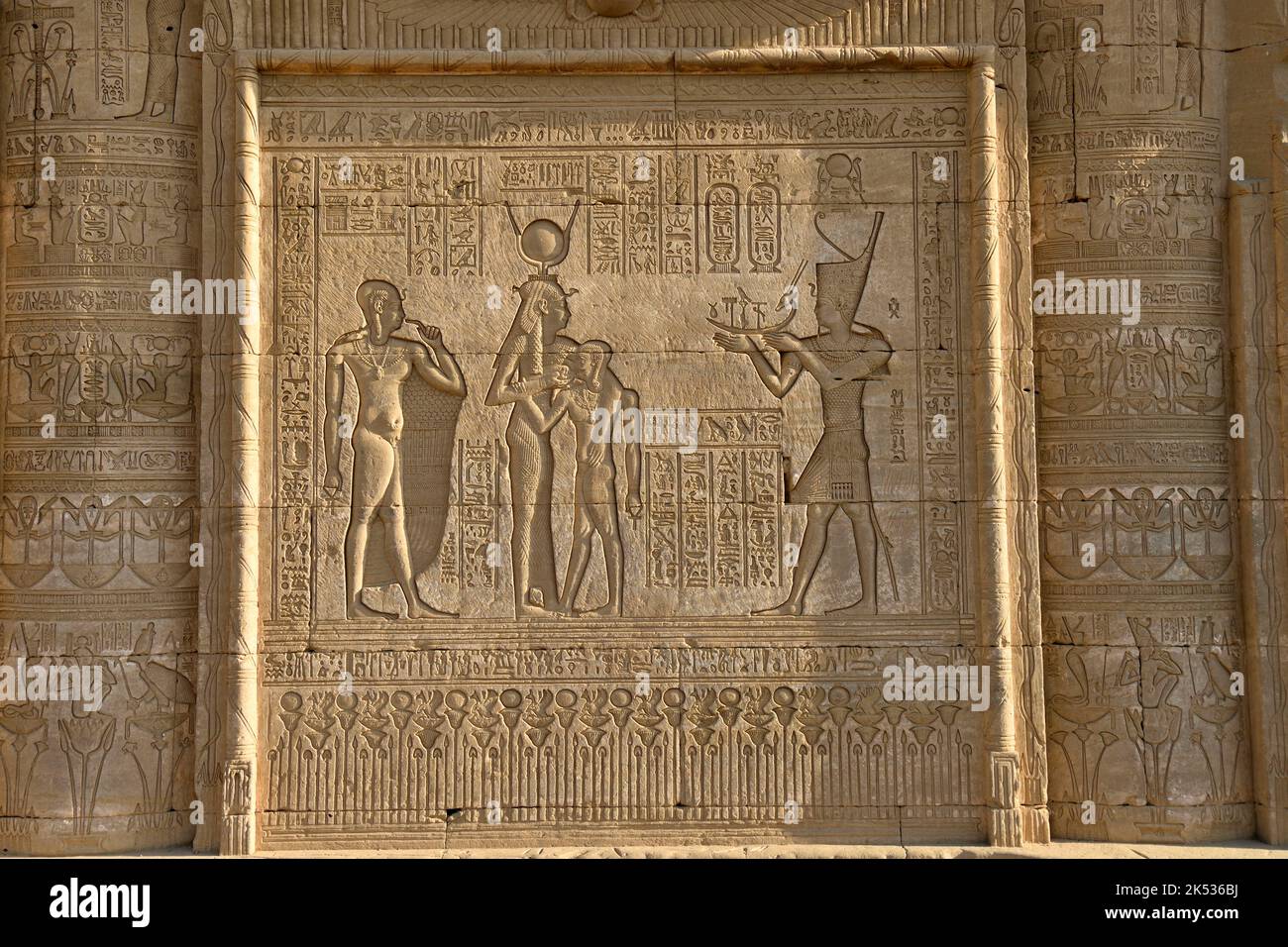 Egypt, Upper Egypt, Nile Valley, Dendara temple dedied to Goddess ...