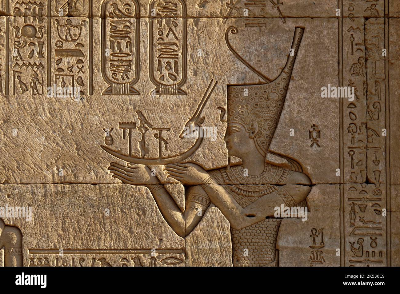 Egypt, Upper Egypt, Nile Valley, Dendara temple dedied to Goddess ...