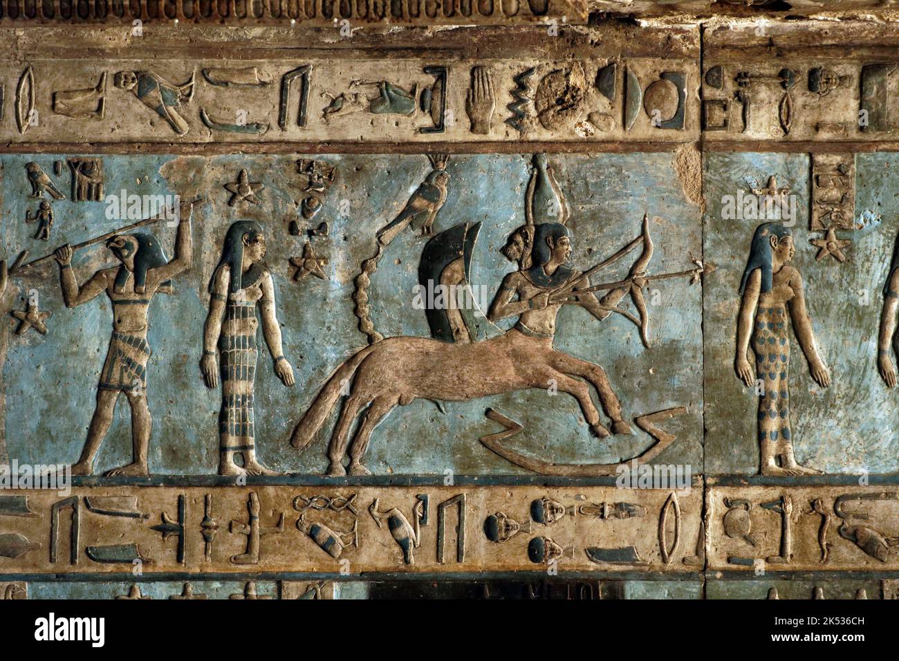 Egypt, Upper Egypt, Nile Valley, Dendara temple dedied to Goddess ...