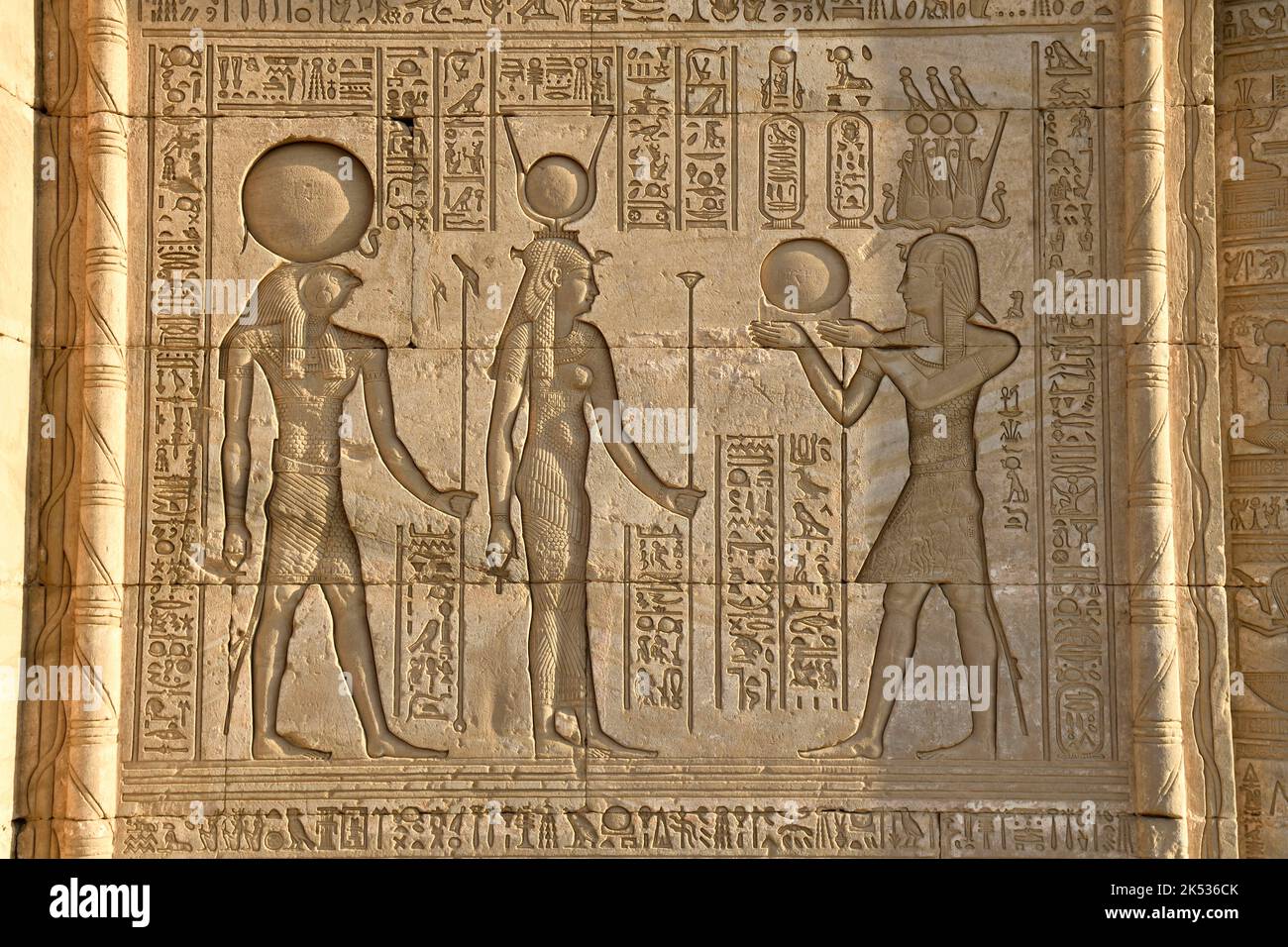 Egypt, Upper Egypt, Nile Valley, Dendara temple dedied to Goddess ...