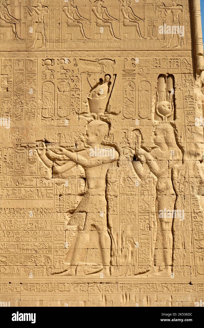 Egypt, Upper Egypt, Nile Valley, Dendara, Hathor temple, Cleopatra, the ...