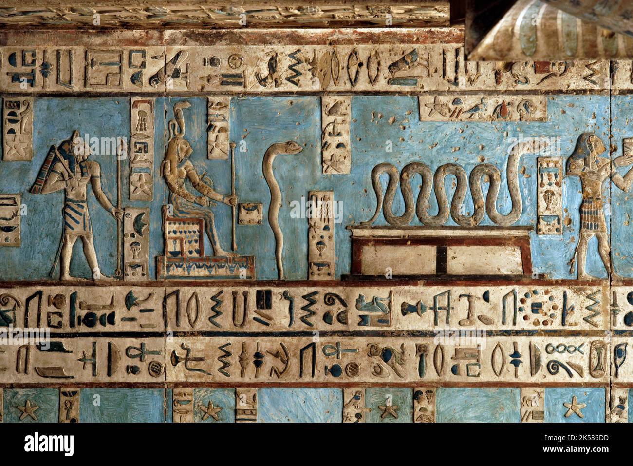 Egypt, Upper Egypt, Nile Valley, Dendara temple dedied to Goddess ...