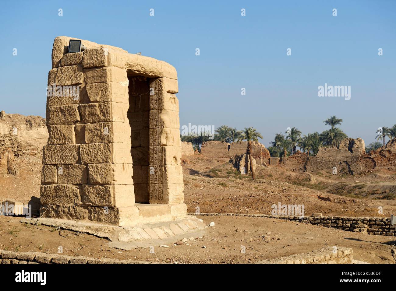 Egypt, Upper Egypt, Nile Valley, Dendara temple dedied to Goddess ...
