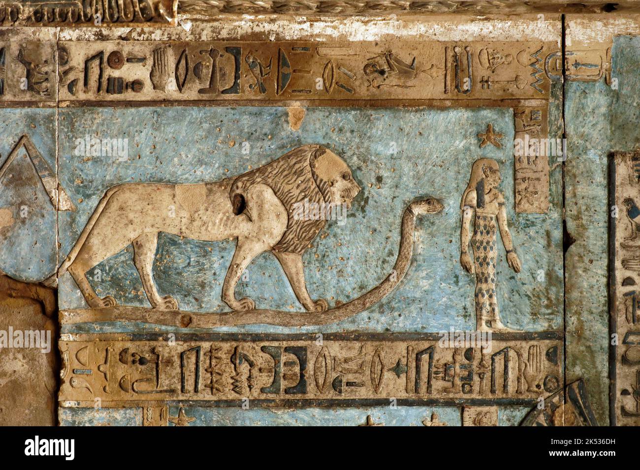 Egypt, Upper Egypt, Nile Valley, Dendara temple dedied to Goddess ...