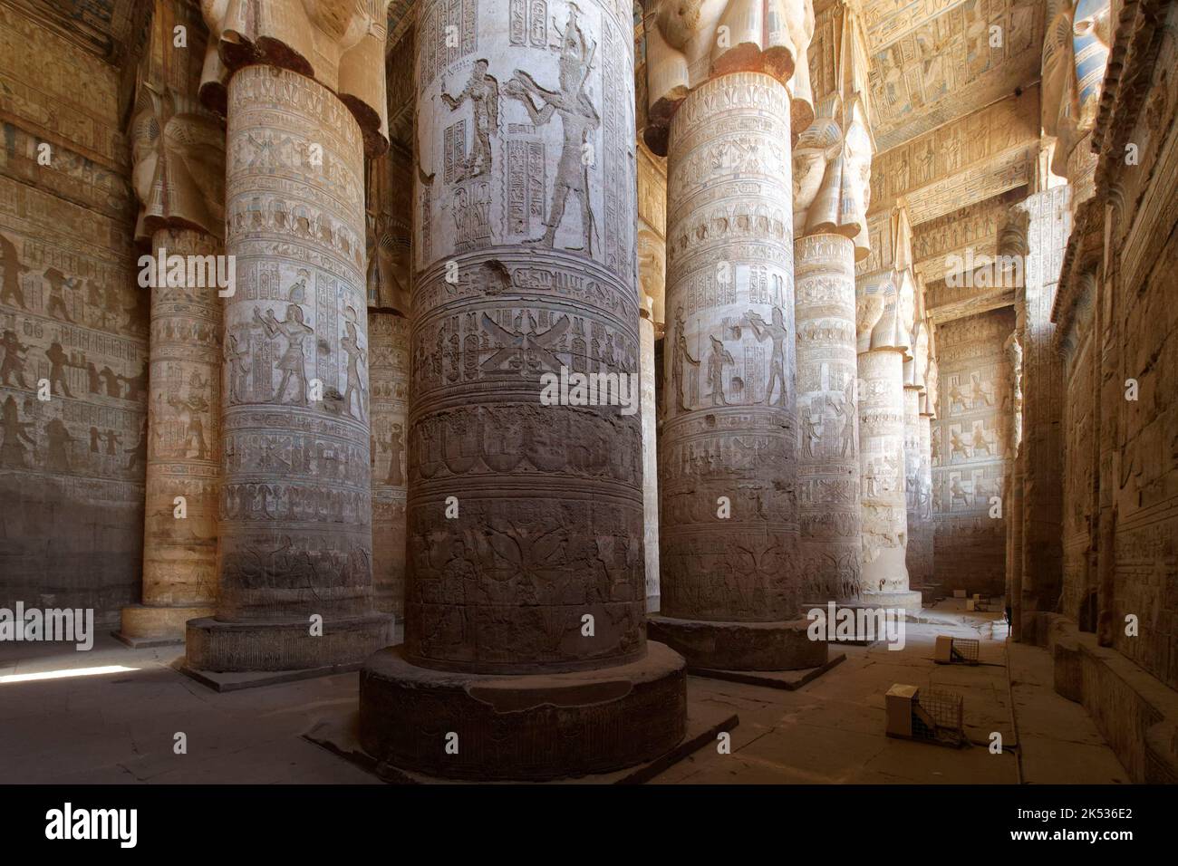 Egypt, Upper Egypt, Nile Valley, Dendara temple dedied to Goddess ...