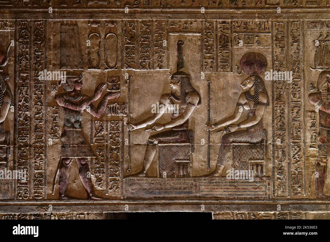 Egypt, Upper Egypt, Nile Valley, Dendara temple dedied to Goddess ...