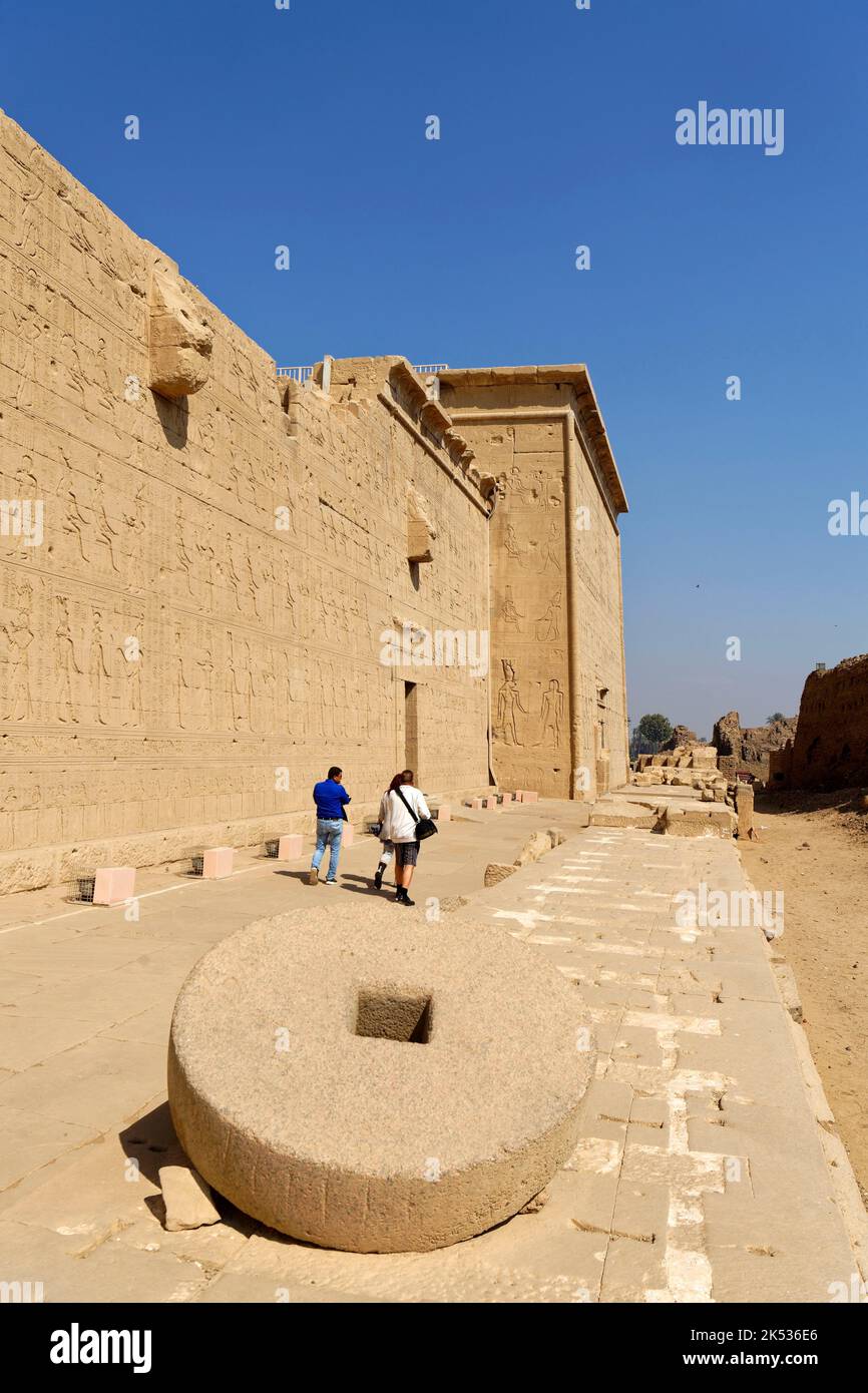 Egypt, Upper Egypt, Nile Valley, Dendara temple dedied to Goddess ...
