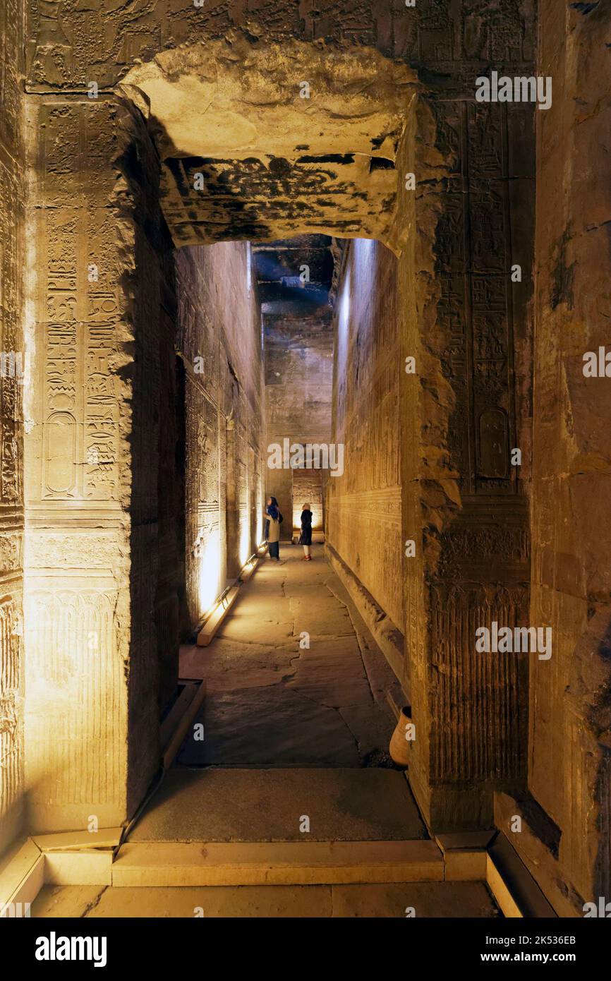 Egypt, Upper Egypt, Nile Valley, Dendara temple dedied to Goddess ...