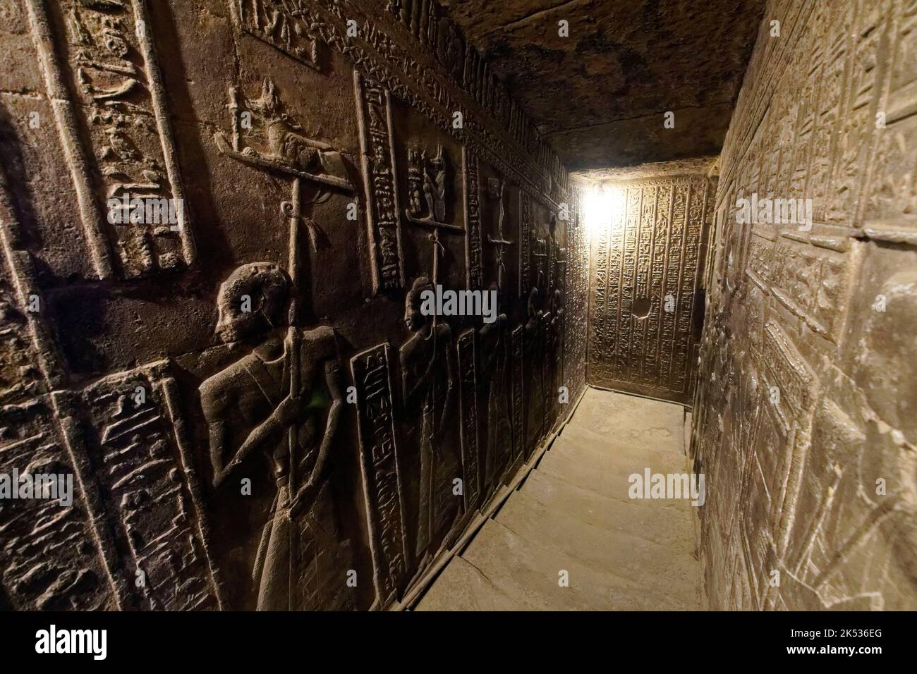 Egypt, Upper Egypt, Nile Valley, Dendara temple dedied to Goddess ...
