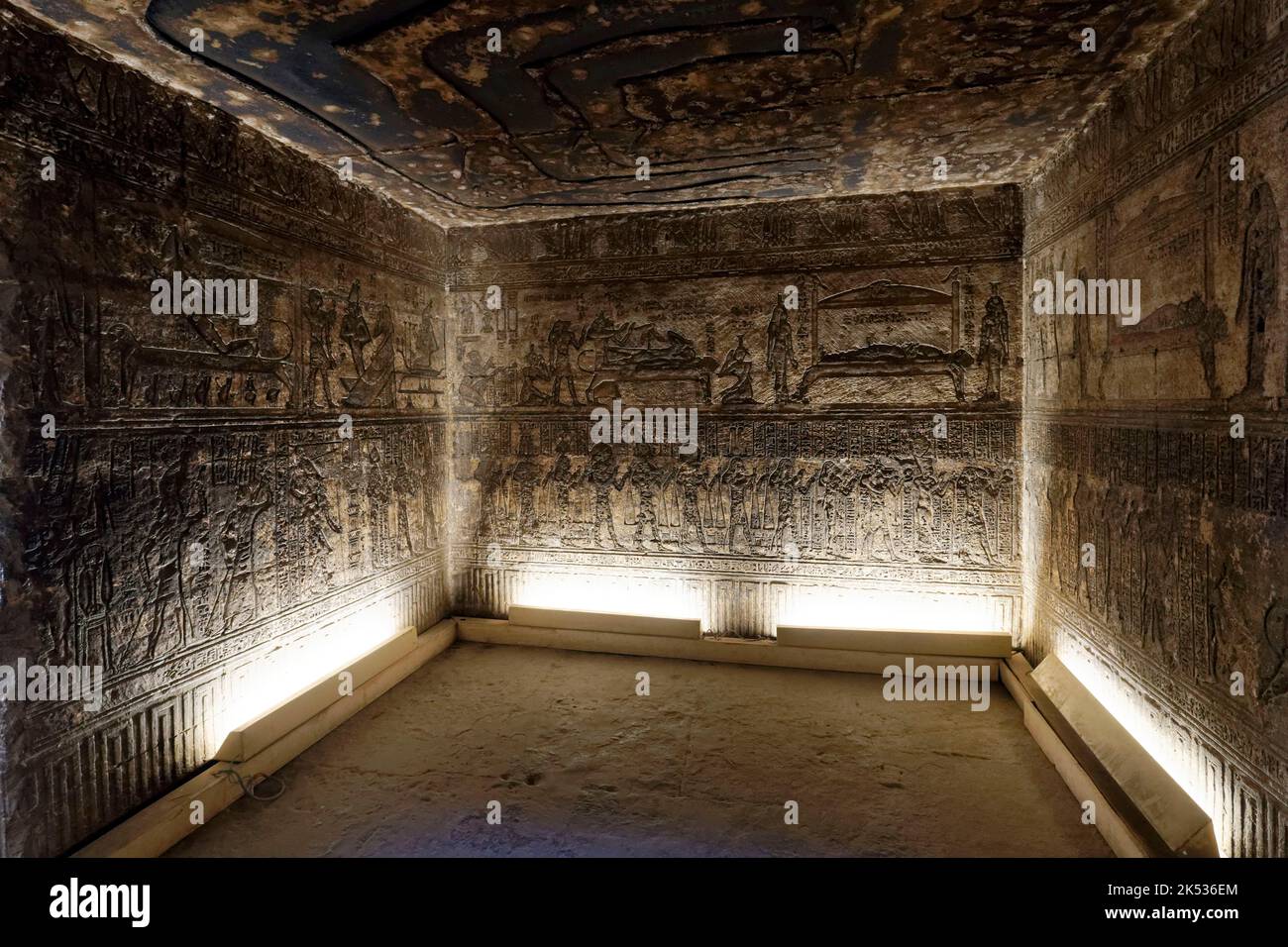 Egypt, Upper Egypt, Nile Valley, Dendara temple dedied to Goddess ...