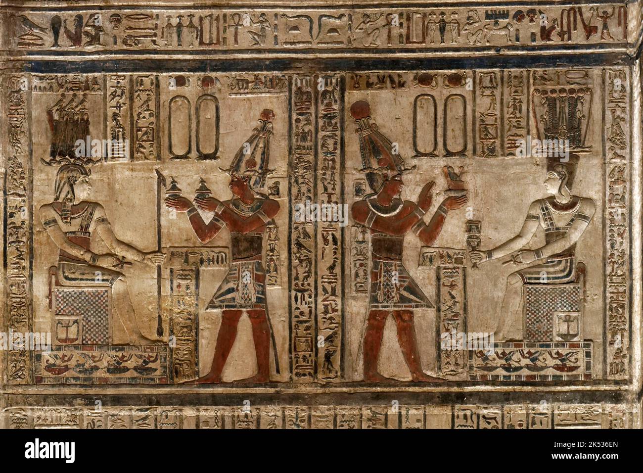 Egypt, Upper Egypt, Nile Valley, Dendara temple dedied to Goddess ...