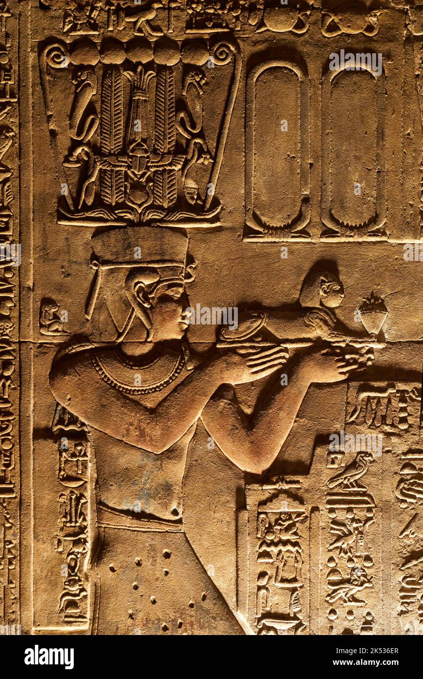 Egypt, Upper Egypt, Nile Valley, Dendara temple dedied to Goddess ...