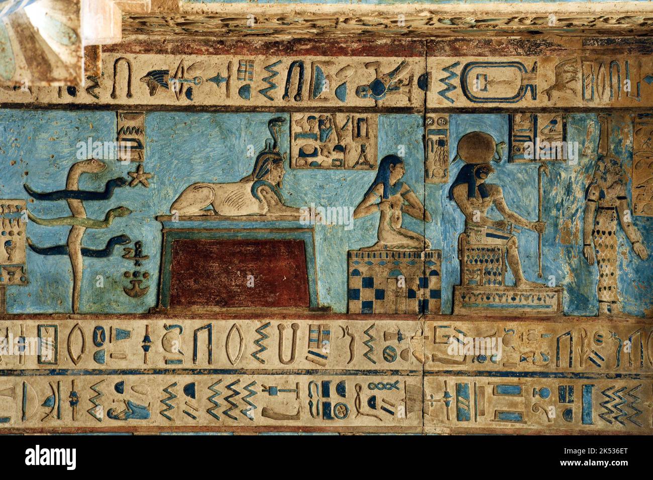 Dendara temple egypt ceiling hi-res stock photography and images - Alamy