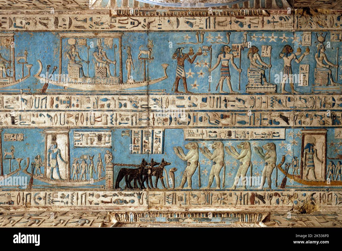 Egypt, Upper Egypt, Nile Valley, Dendara temple dedied to Goddess ...