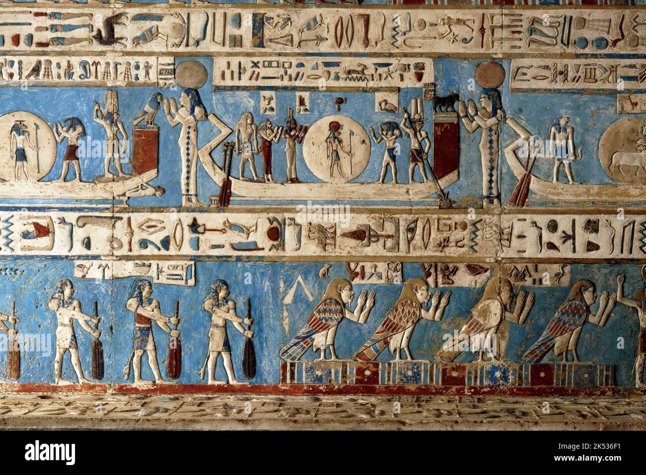 Egypt, Upper Egypt, Nile Valley, Dendara temple dedied to Goddess ...