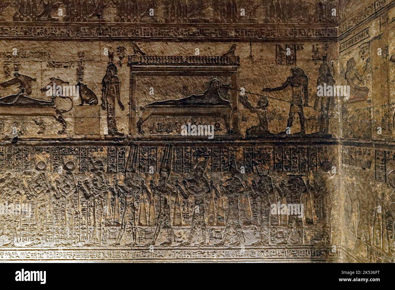 Egypt, Upper Egypt, Nile Valley, Dendara temple dedied to Goddess ...
