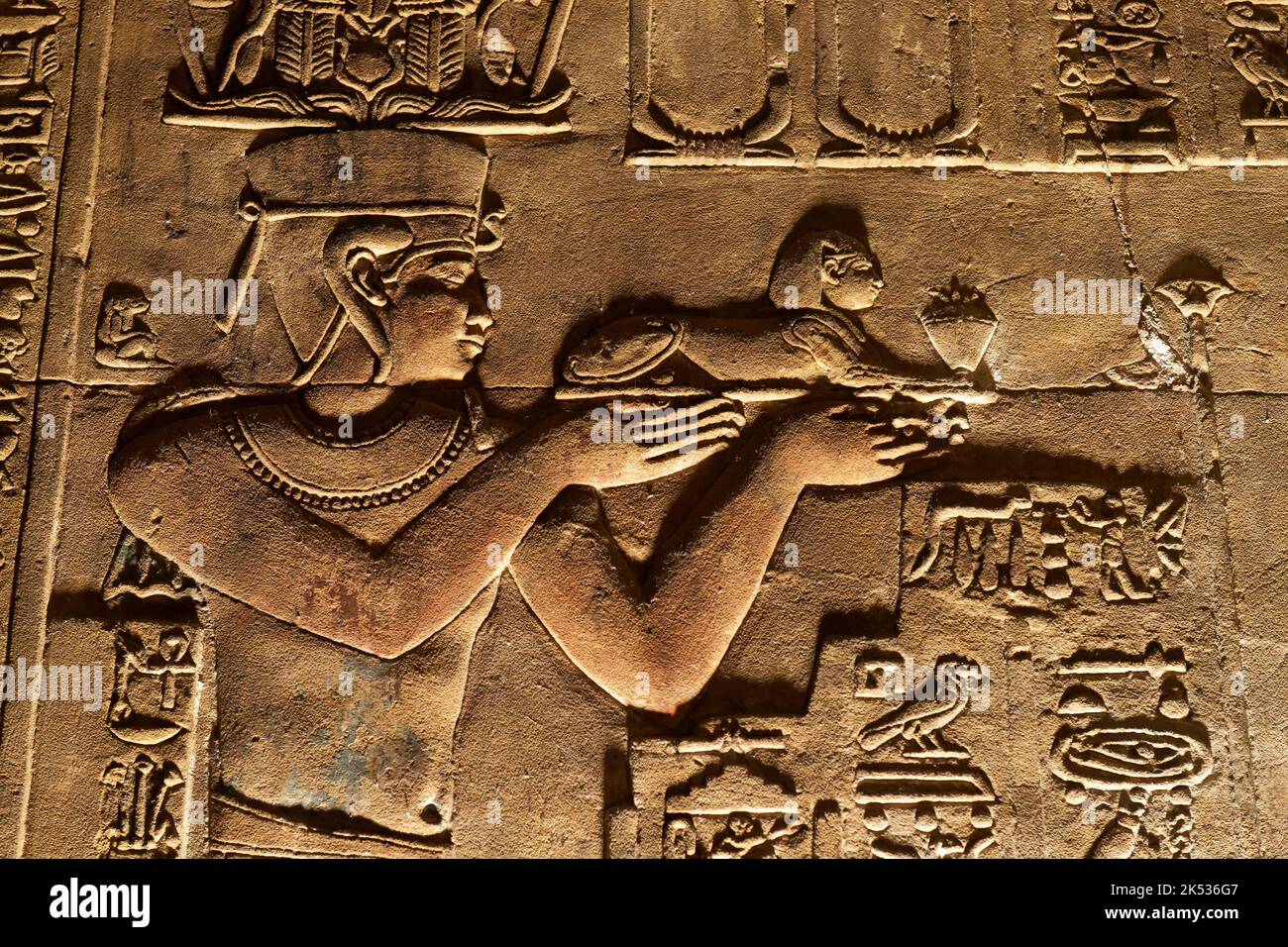 Egypt, Upper Egypt, Nile Valley, Dendara temple dedied to Goddess ...