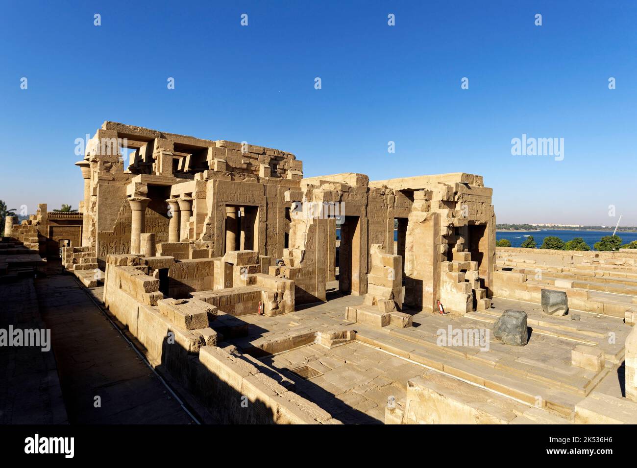Egypt, Upper Egypt, Nile Valley, Kom Ombo, temple dedicated to the ...