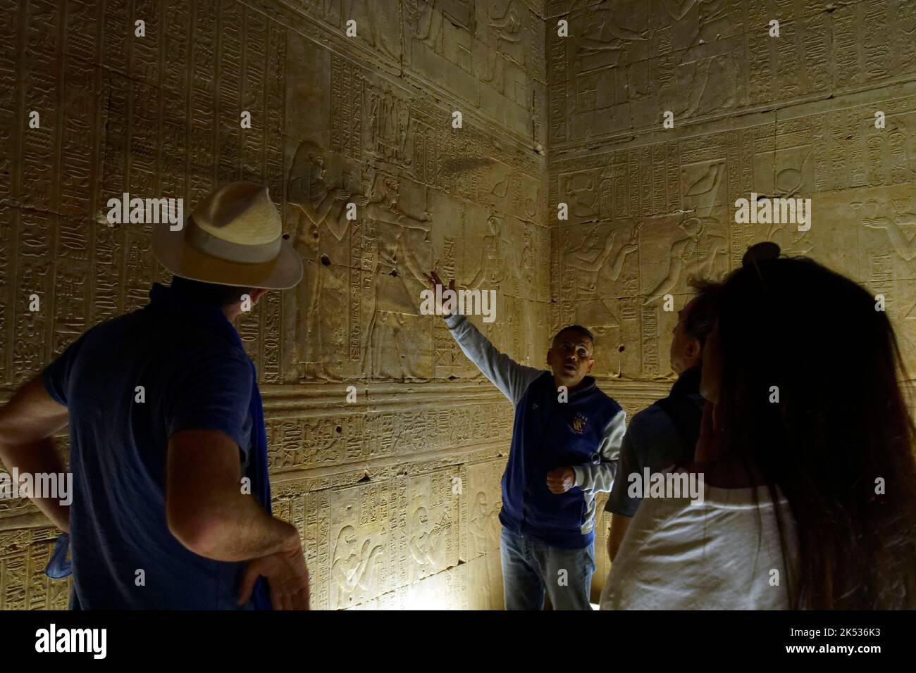 Egypt, Upper Egypt, Nile Valley, Edfu, temple dedicated to Horus God ...