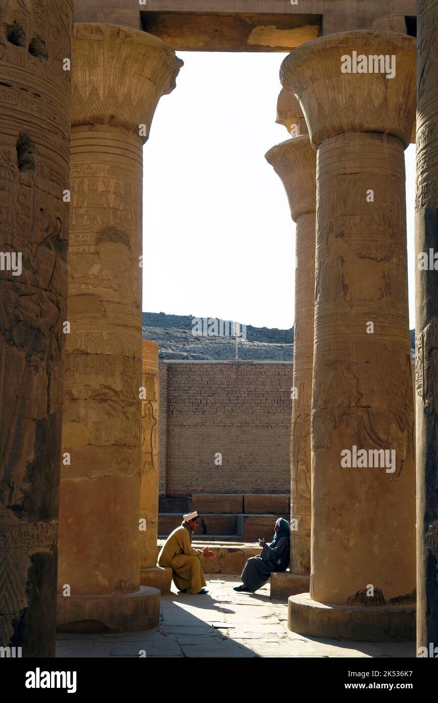 Egypt, Upper Egypt, Nile Valley, Kom Ombo, temple dedicated to the ...