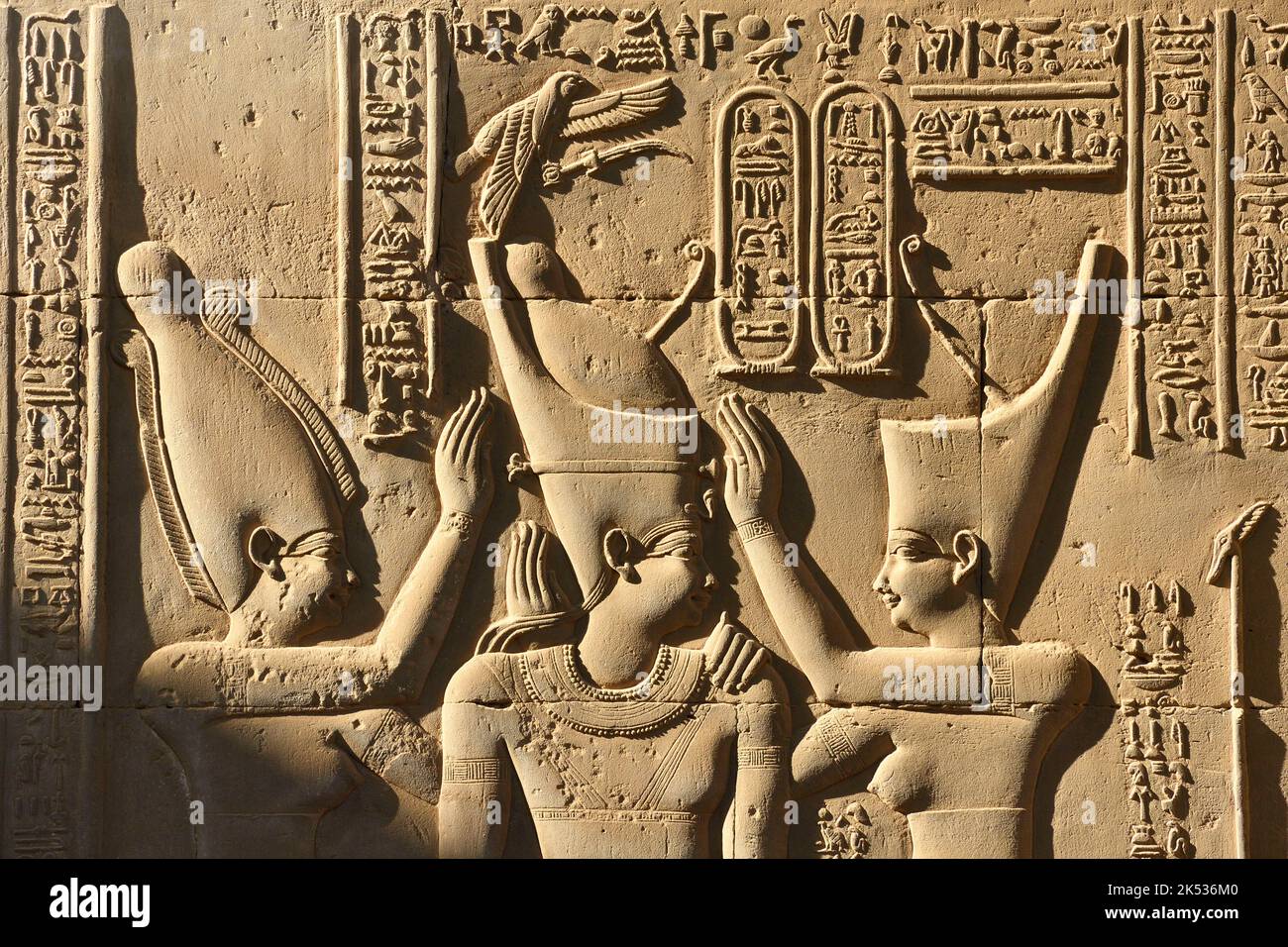 Egypt, Upper Egypt, Nile Valley, Kom Ombo, temple dedicated to the ...