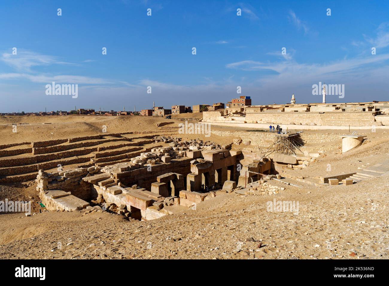 Egypt, Middle Egypt, Nile Valley, Abydos, temple of Seti 1, the Osirion ...