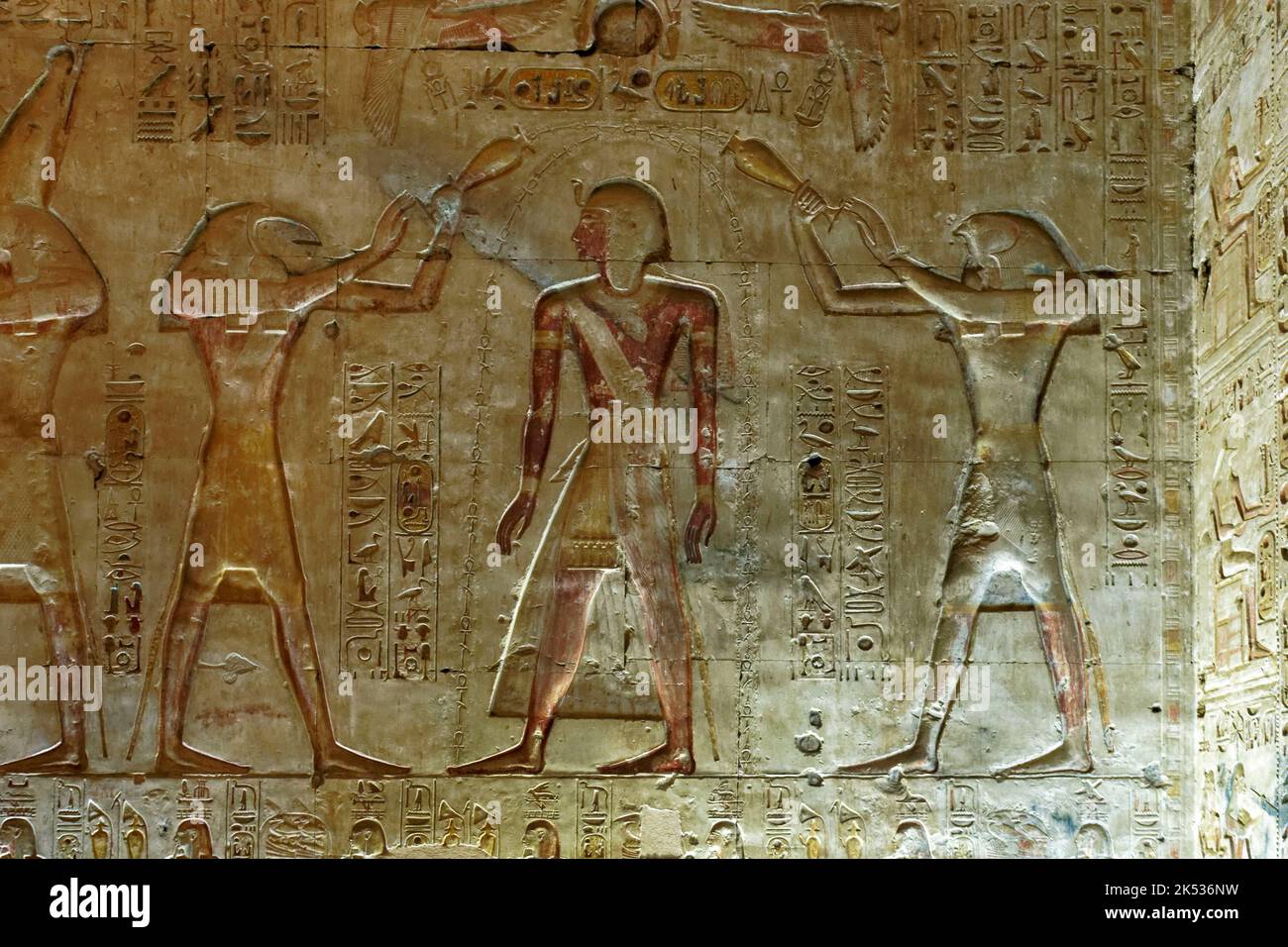 Egypt, Middle Egypt, Nile Valley, Abydos, temple of Seti 1, the first ...