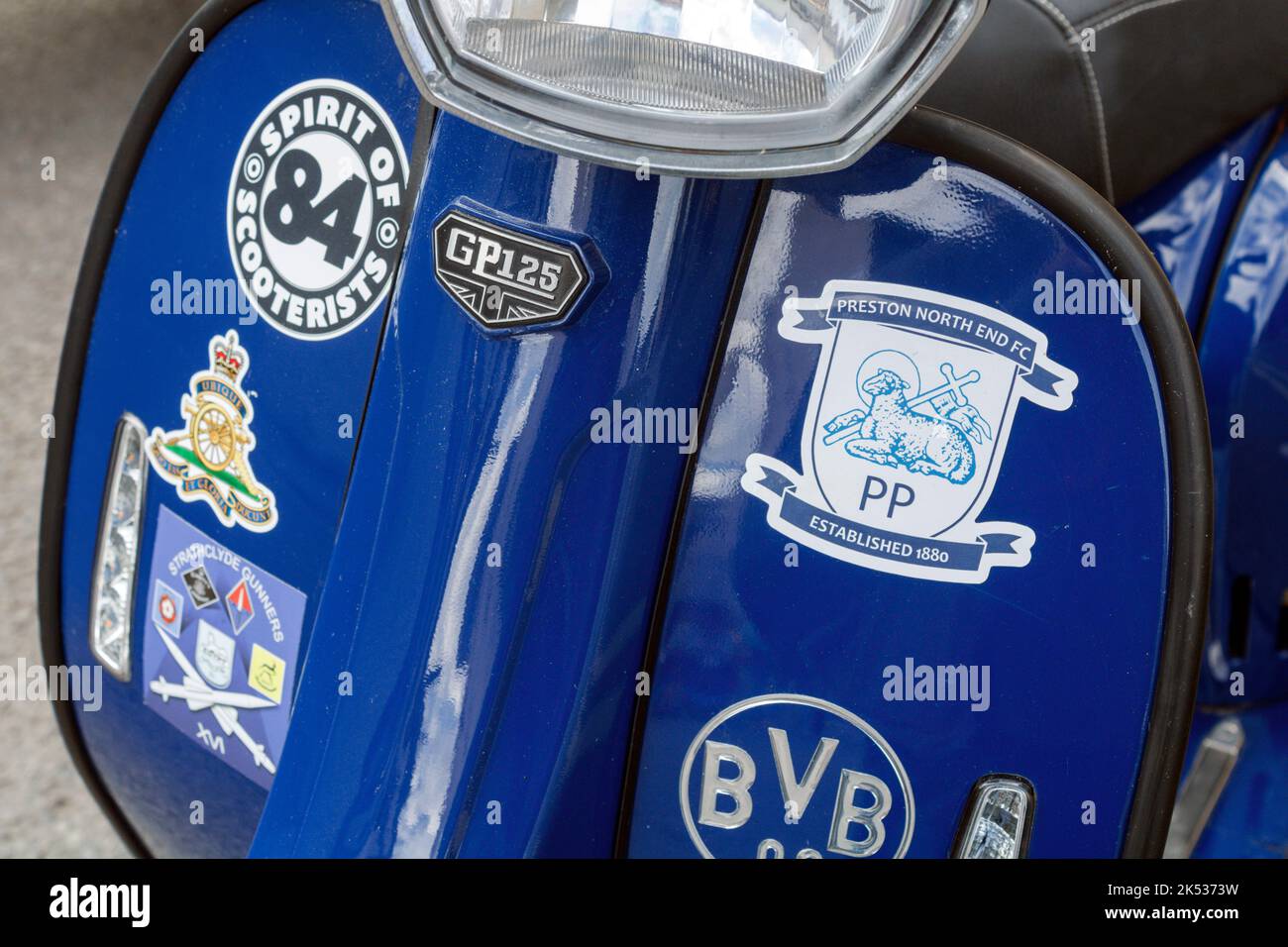 Royal Alloy GP125. Ribble Valley Scooter Rally 2022 Stock Photo - Alamy